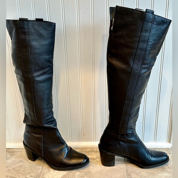 Matisse | Shoes | Vintage Matisse Tall Black Leather Boots | Poshmark